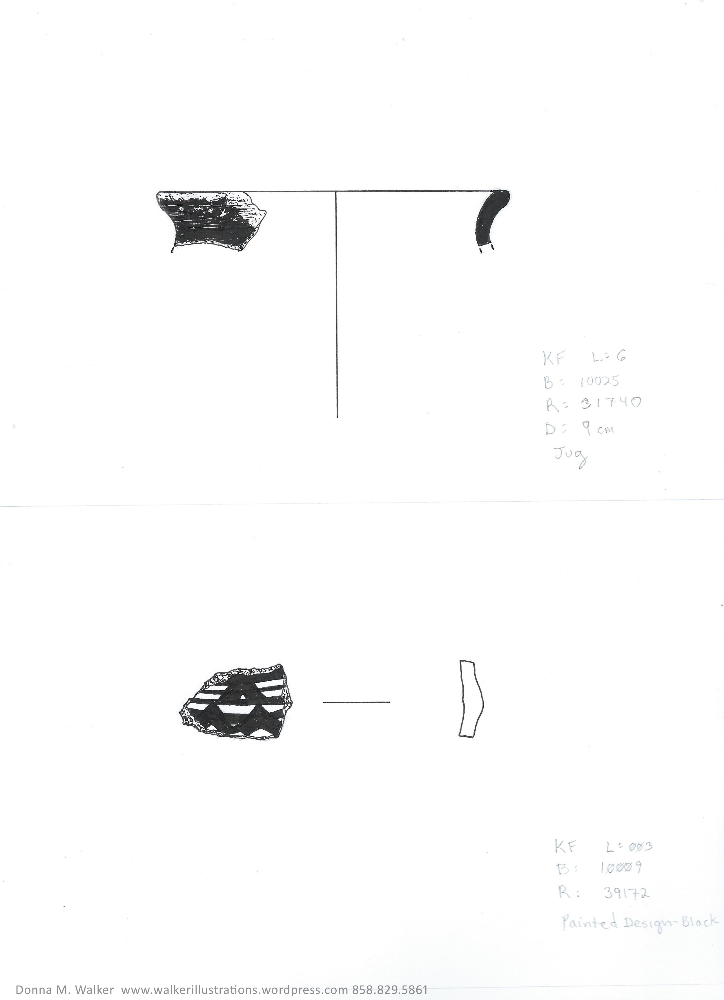 ceramic drawing with design Jordan – Archaeological Illustrations